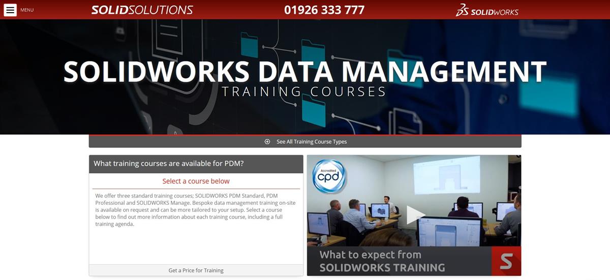SolidWorks Data Management Training | Solid Solutions