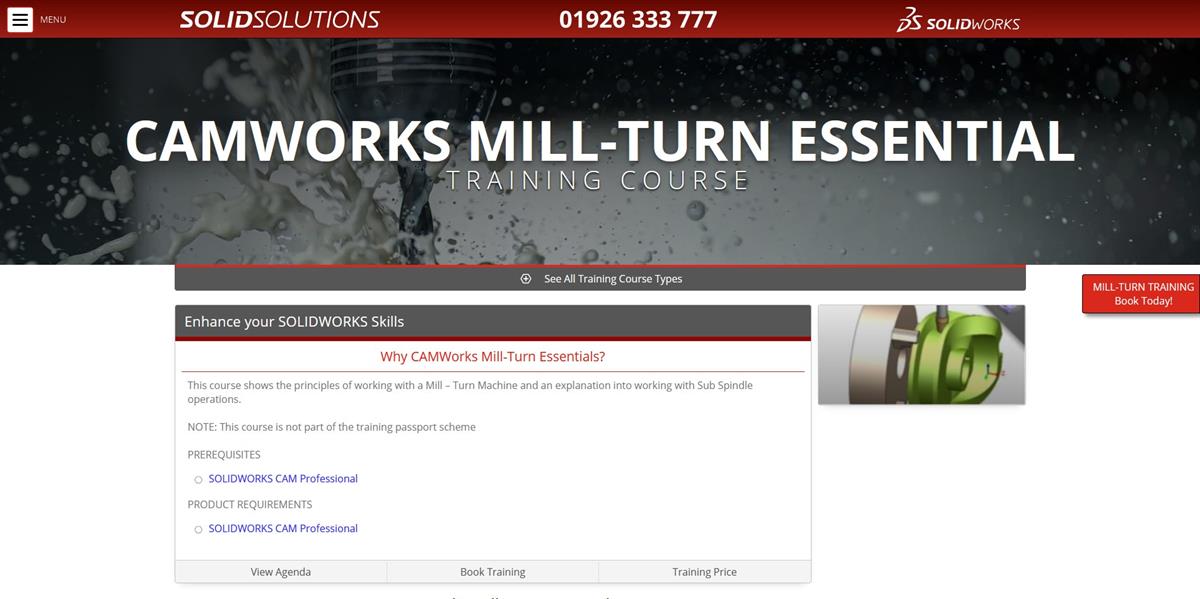 CAMWorks Mill-Turn Essentials