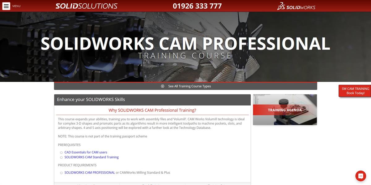 SOLIDWORKS CAM Professional Training Course | Solid Solutions