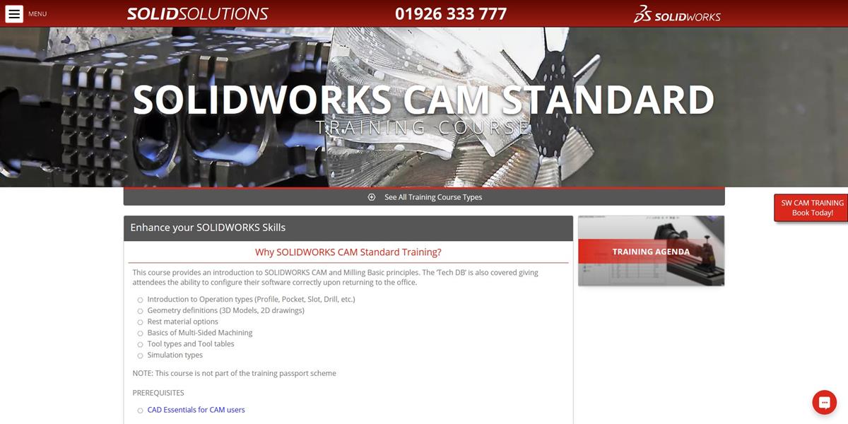 SOLIDWORKS CAM Standard Essentials Training | Solid Solutions