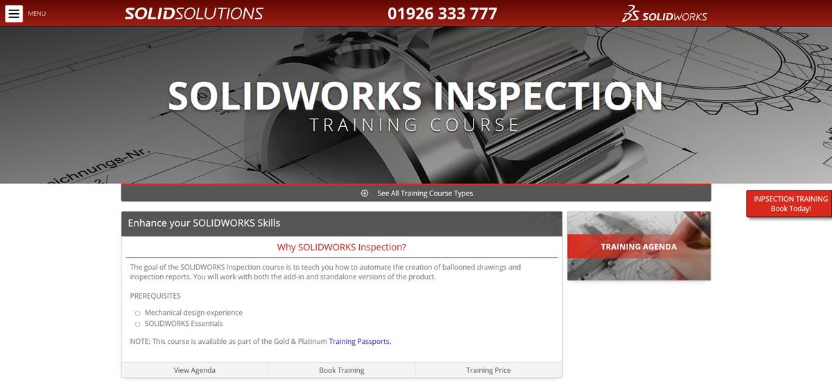 SOLIDWORKS Inspection Training Course | Solid Solutions