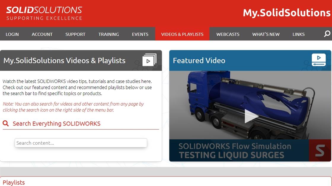 SOLIDWORKS Tutorial Videos & Playlists | Solid Solutions