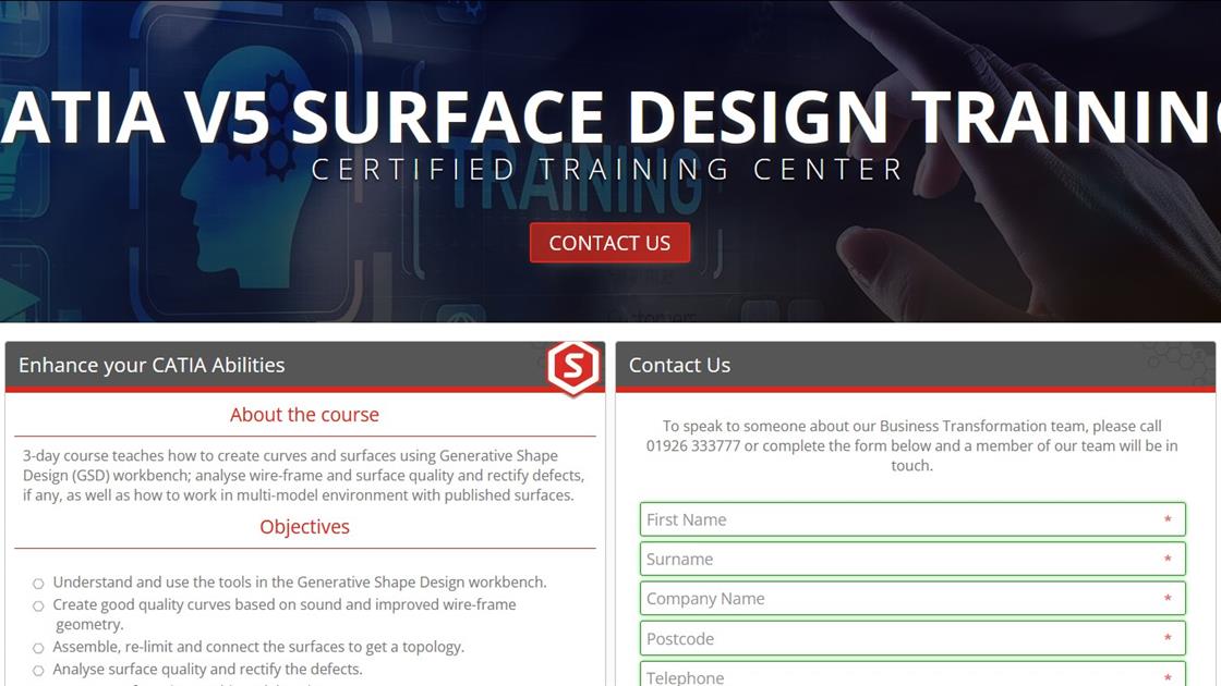 CATIA V5 Surface Design Training