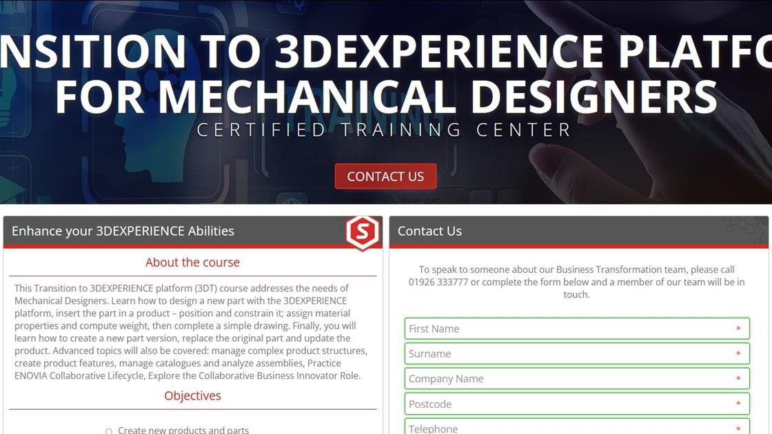 Mechanical & Surface Designer 3DEXPERIENCE Transition Course